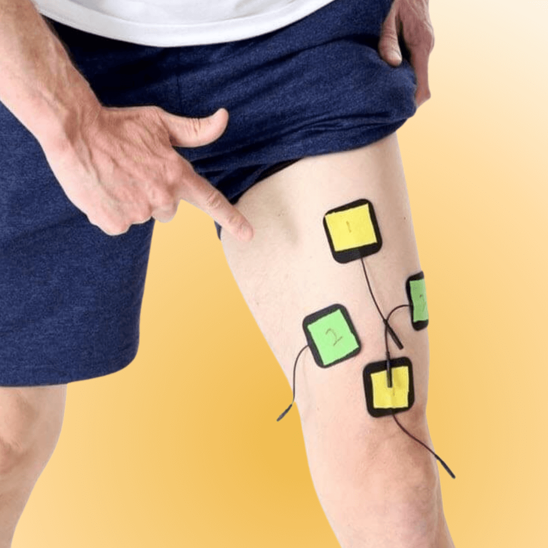 How To Use A Tens Unit With Quadricep Strain Or Tendonitis Correct Pad Placement